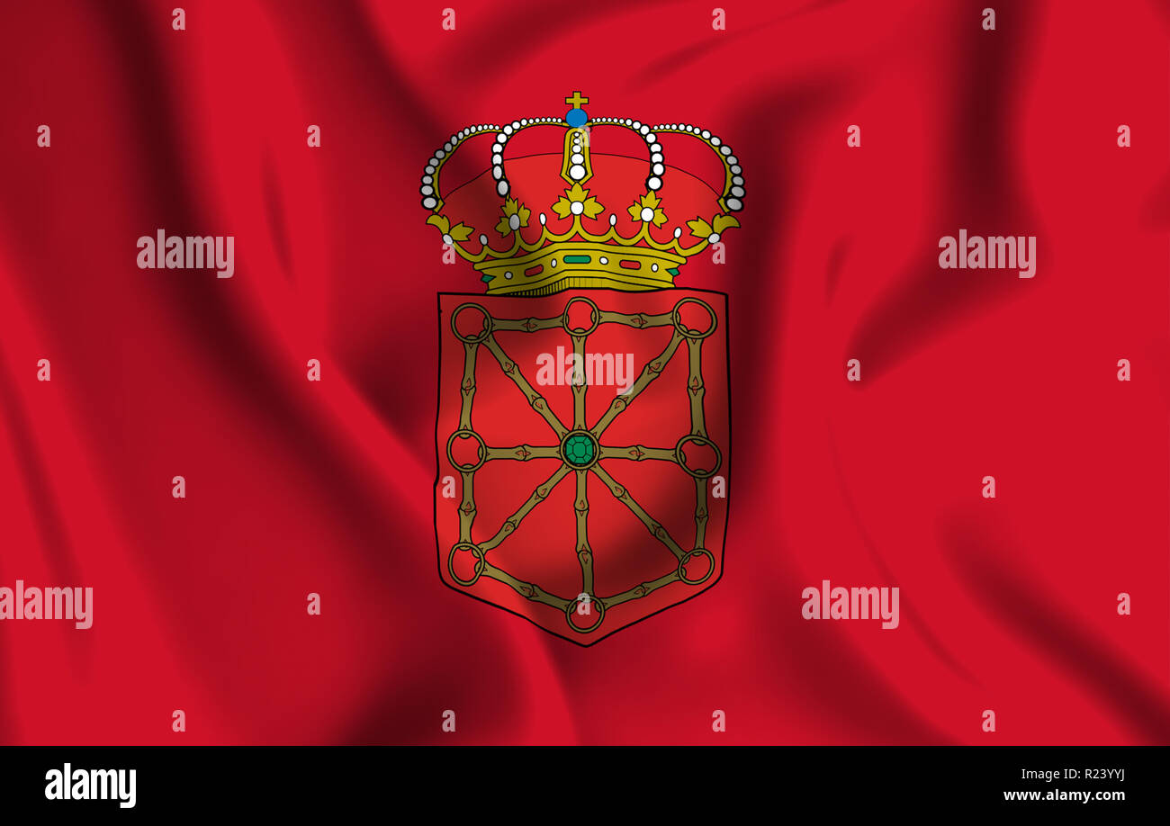 Navarro 3D waving flag illustration. Texture can be used as background ...