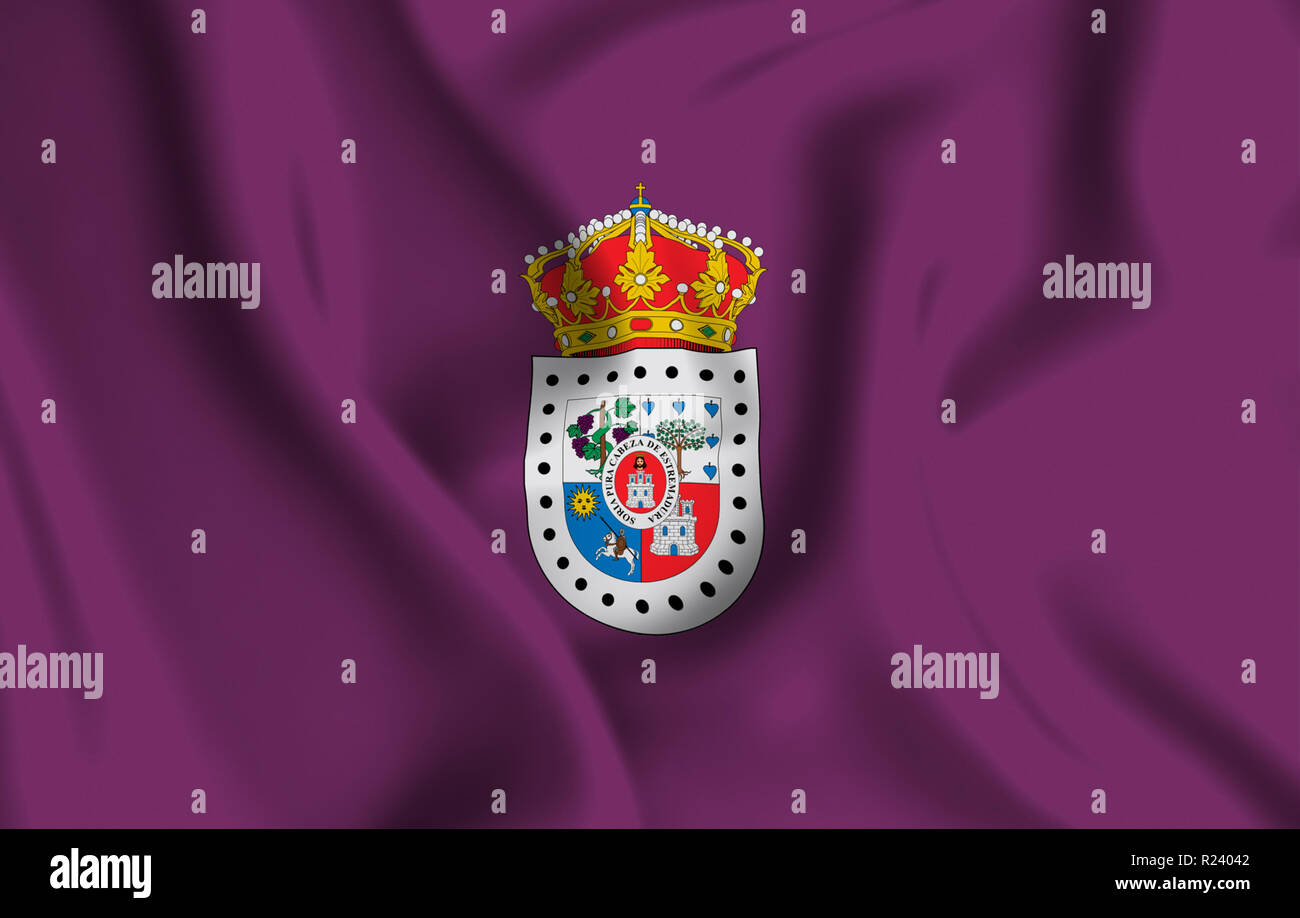 Soria 3D waving flag illustration. Texture can be used as background ...