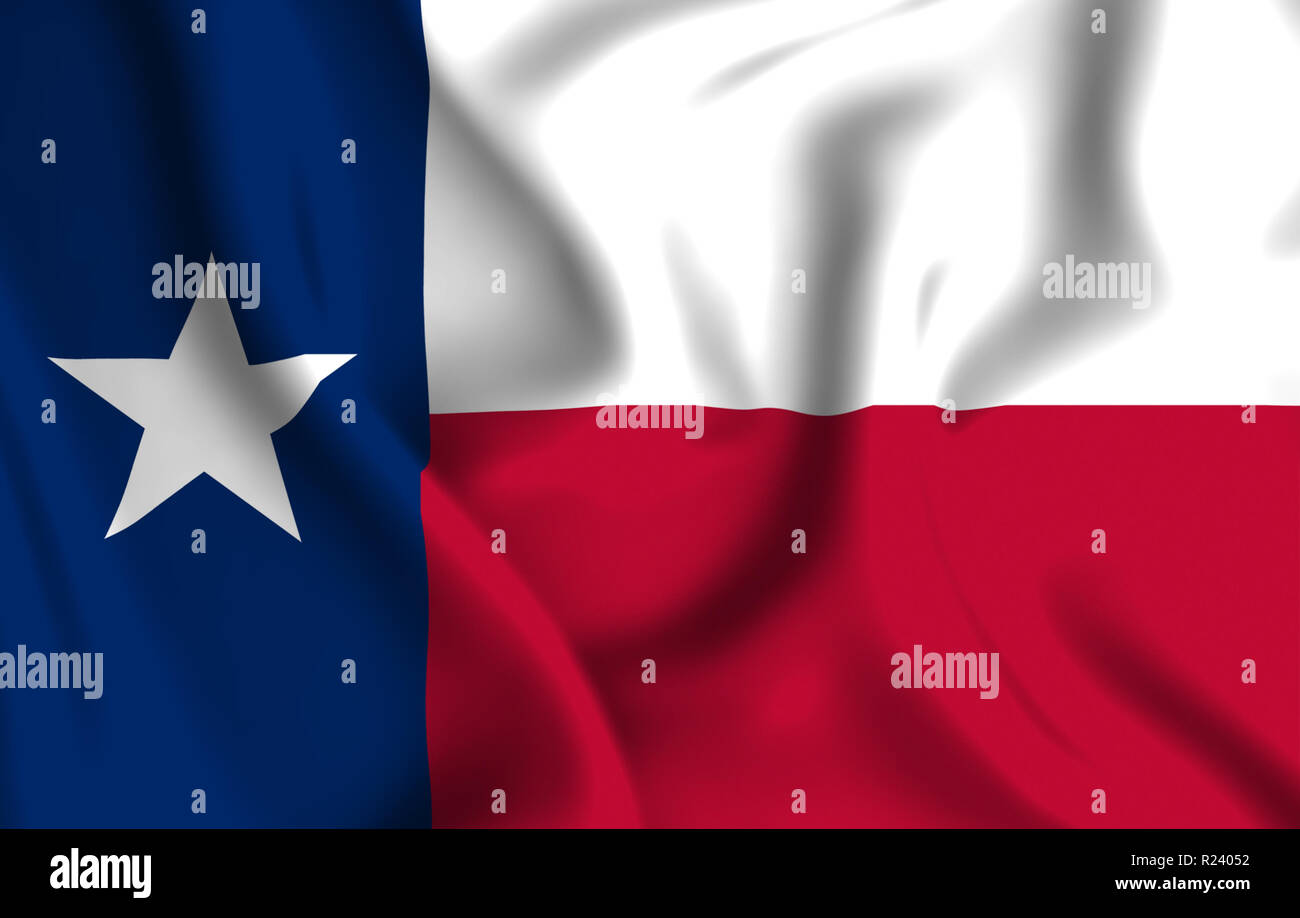 Texas 3D waving flag illustration. Texture can be used as background ...