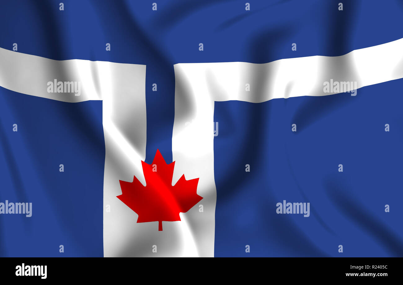 Toronto Flag 3D waving flag illustration. Texture can be used as ...