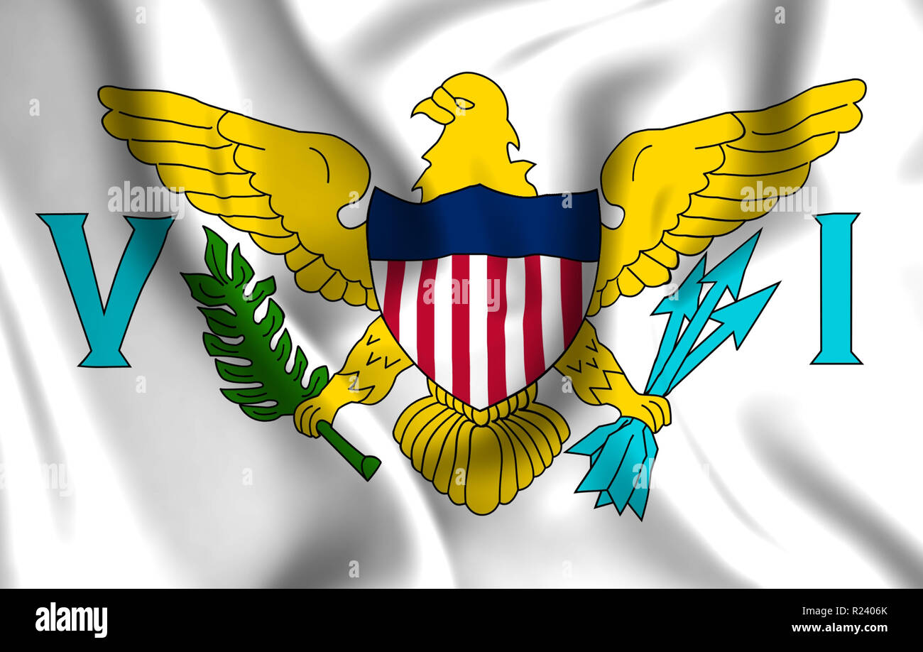 Virgin islands flag waving hi-res stock photography and images - Alamy