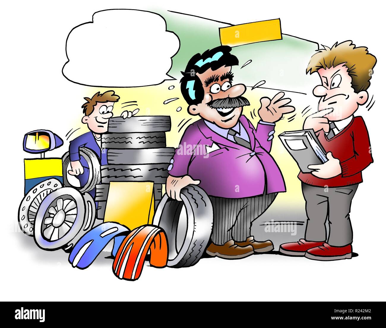 Smart tire seller Stock Photo - Alamy