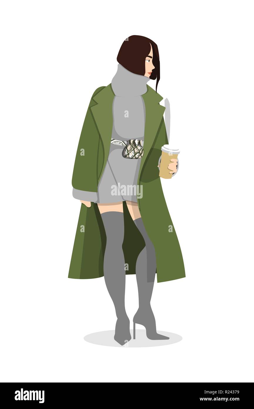 Female jacket Stock Vector Images - Alamy