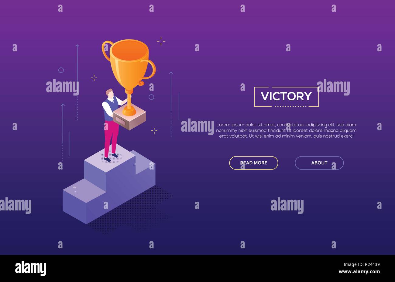 Modern victory Stock Vector Images - Alamy