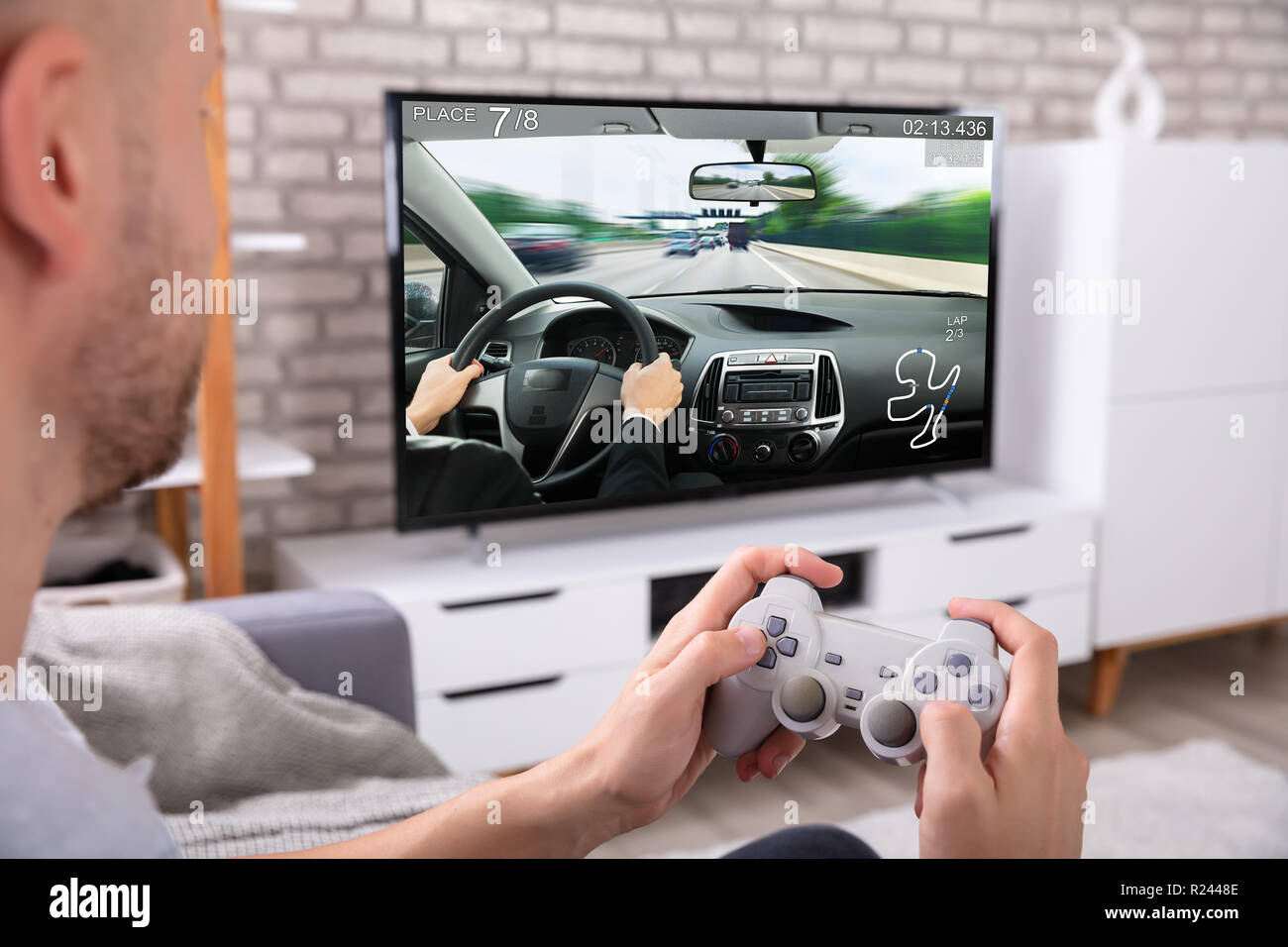 Gamer playing video games using hi-res stock photography and images - Alamy