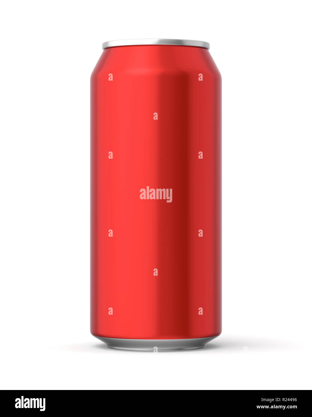 3d rendered metallic red 440ml can on a white background Stock Photo ...