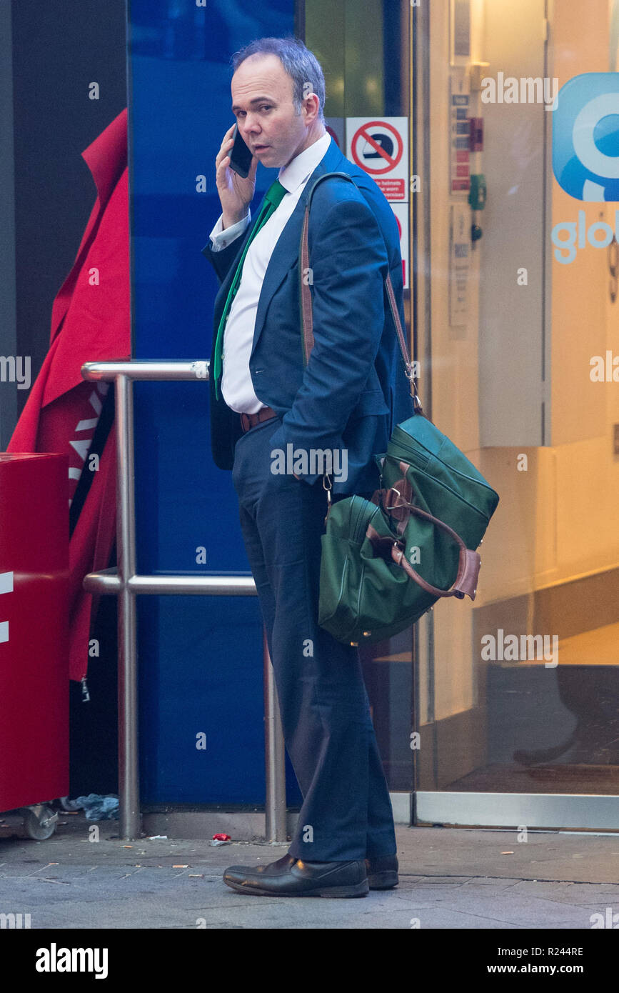 Downing Street Chief of Staff Gavin Barwell arriving at Global Radio ...