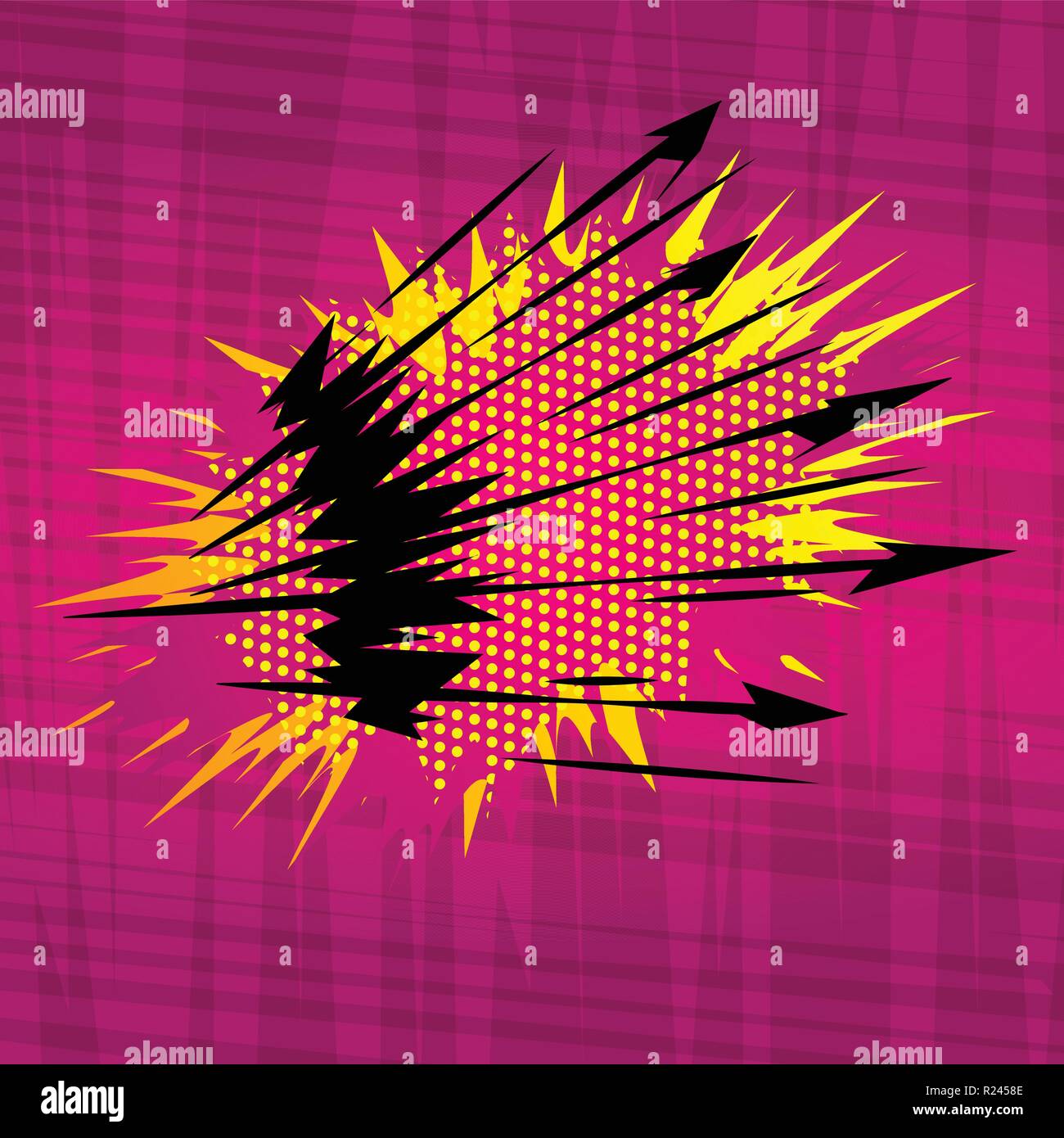 Vector comic book explosion. Comic style cartoon background for your ...