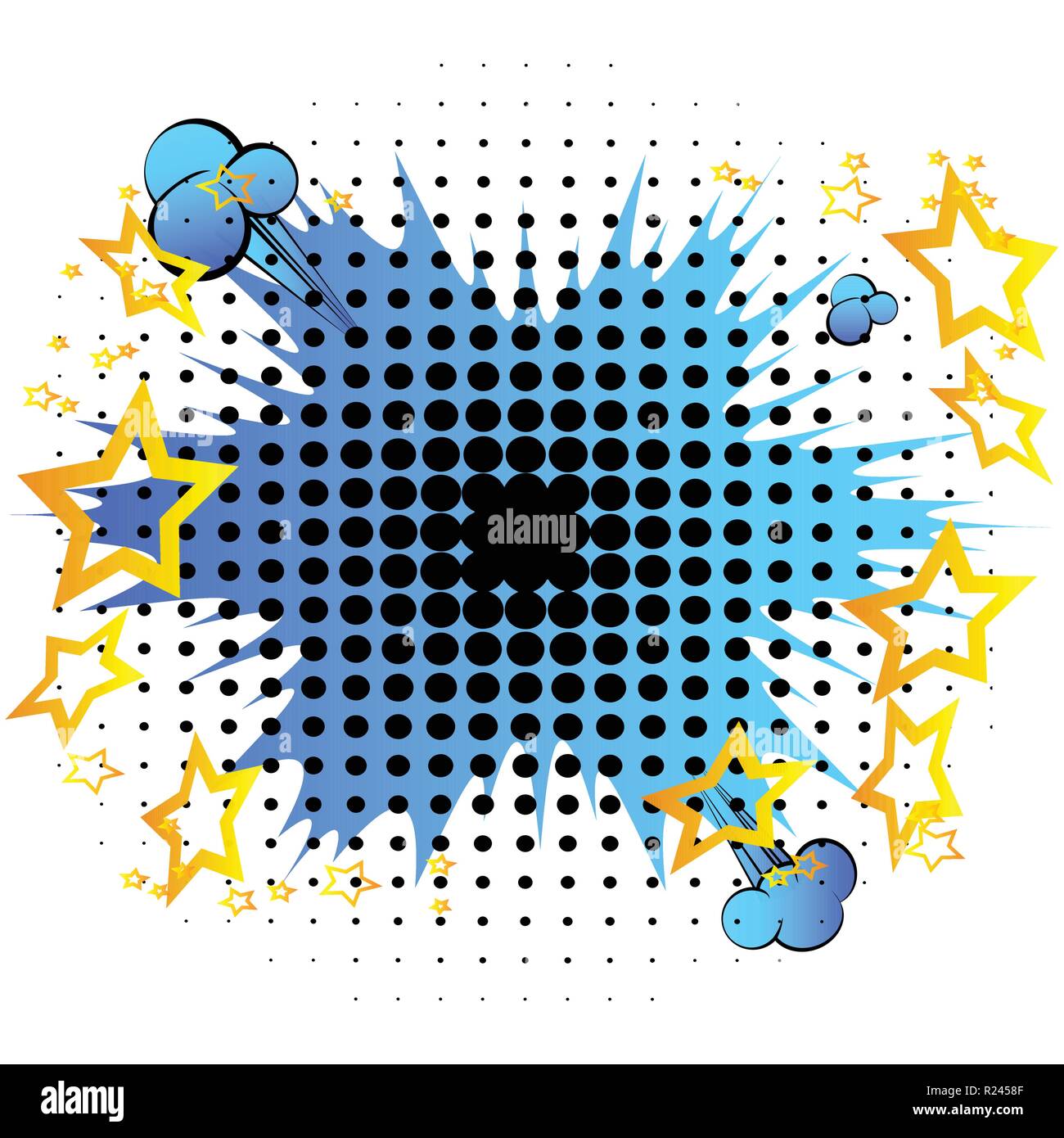 Vector comic book explosion. Comic style cartoon background for your ...