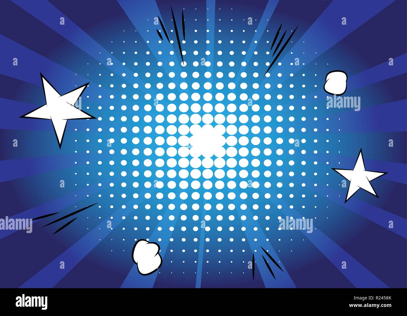 Vector comic book explosion. Comic style cartoon background for your ...