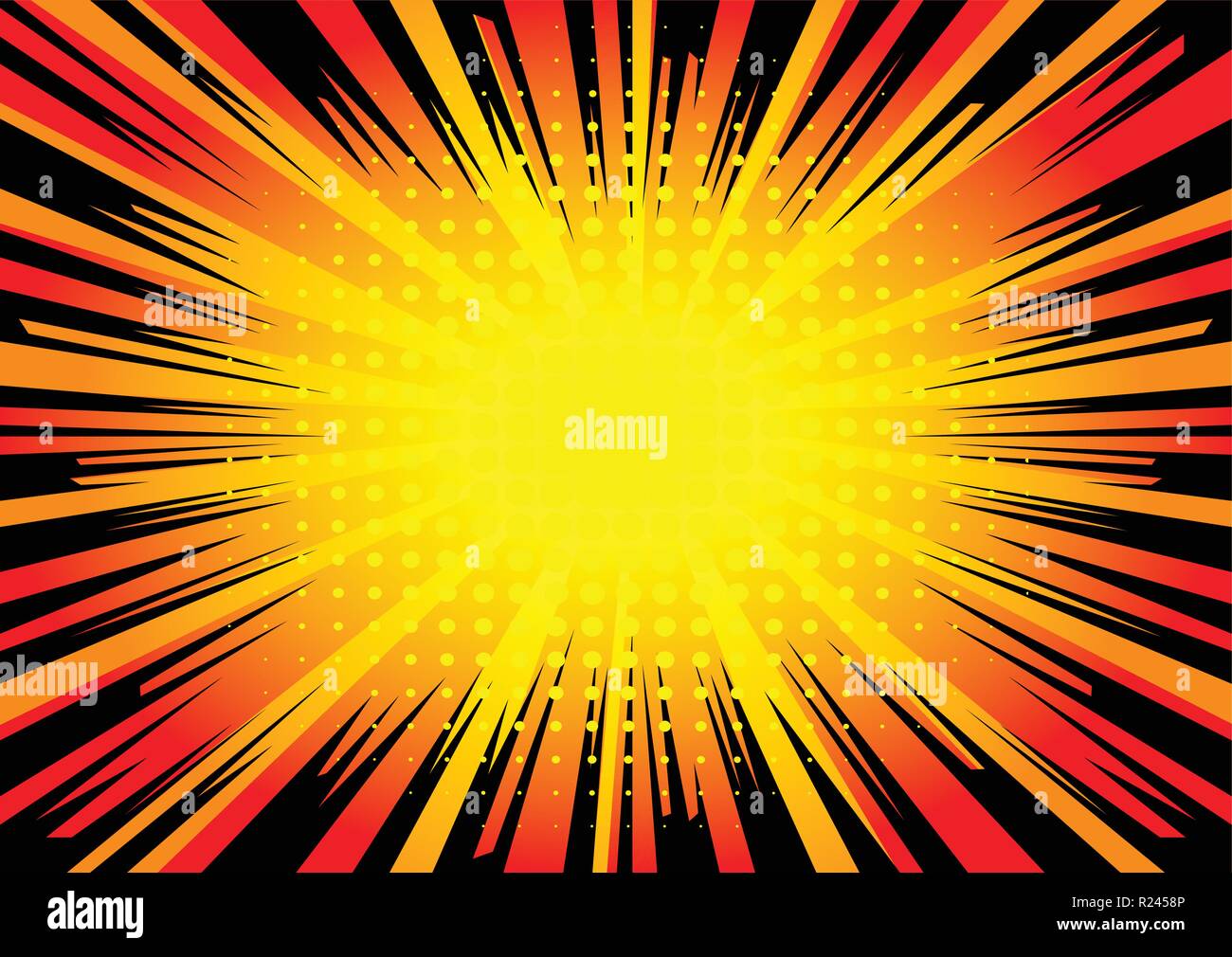 Vector comic book explosion. Comic style cartoon background for your ...