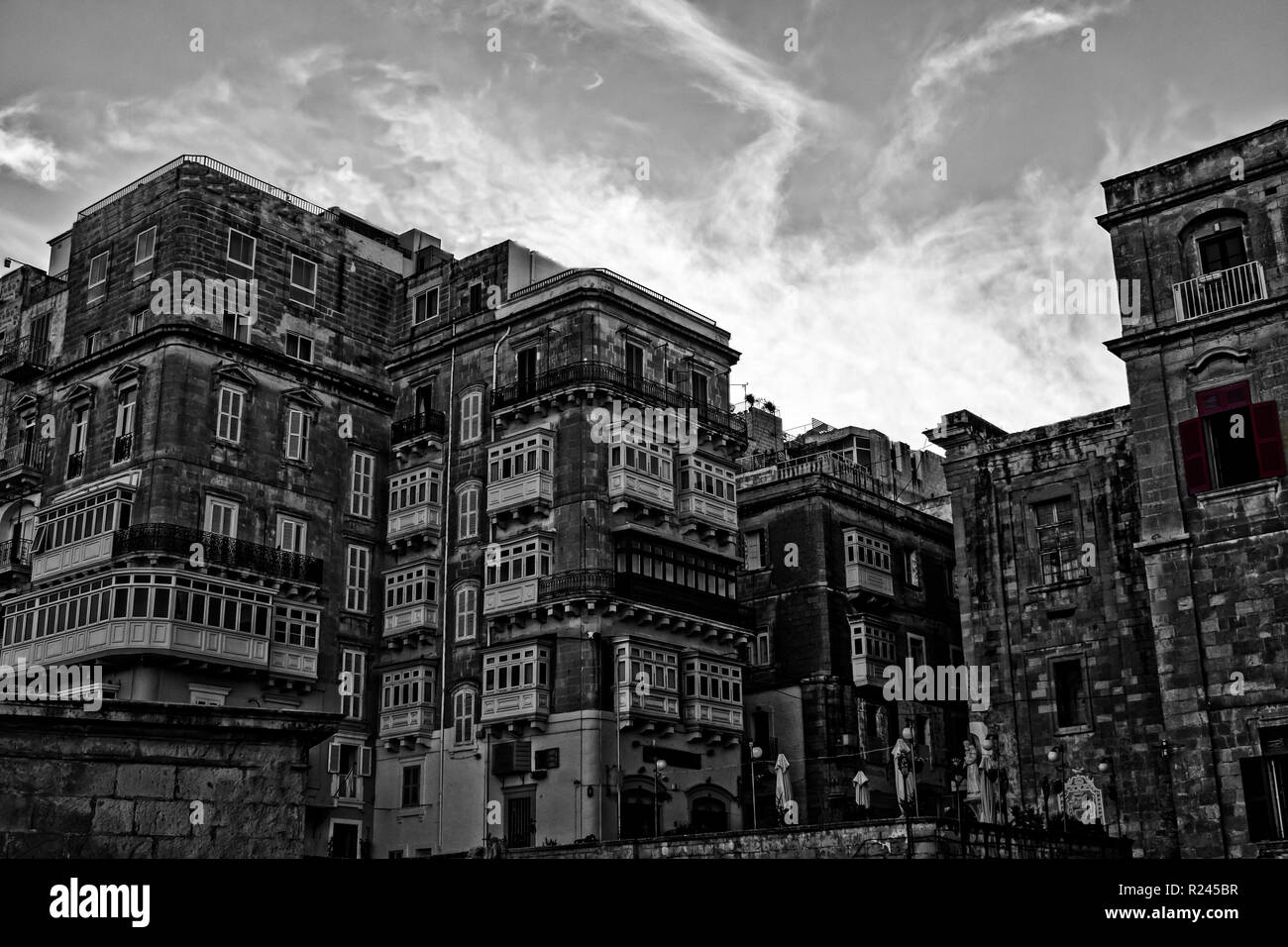 Traditional Buildings in Valletta, Malta Stock Photo - Alamy