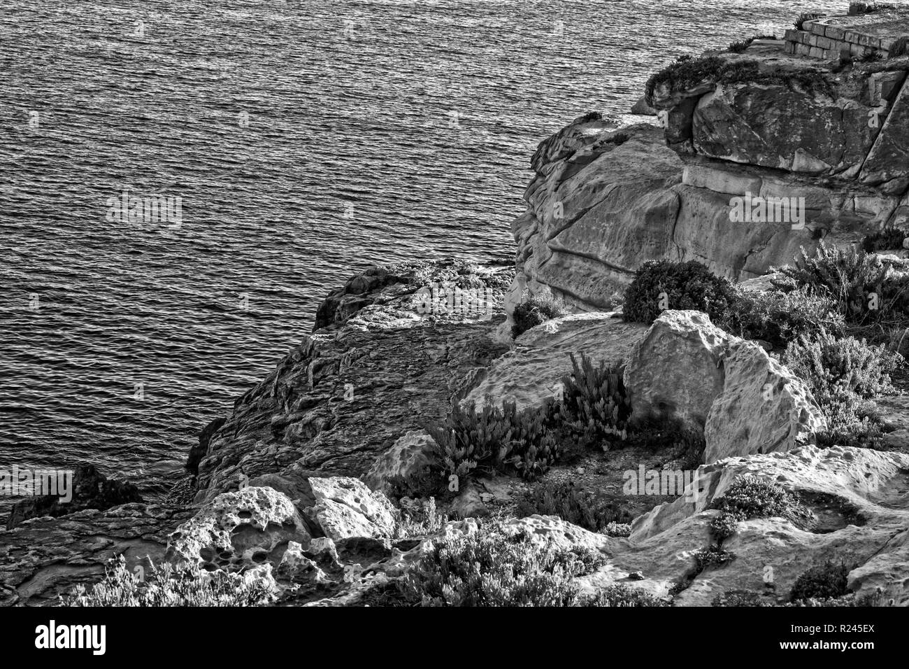 Rocks seasons Black and White Stock Photos & Images - Alamy