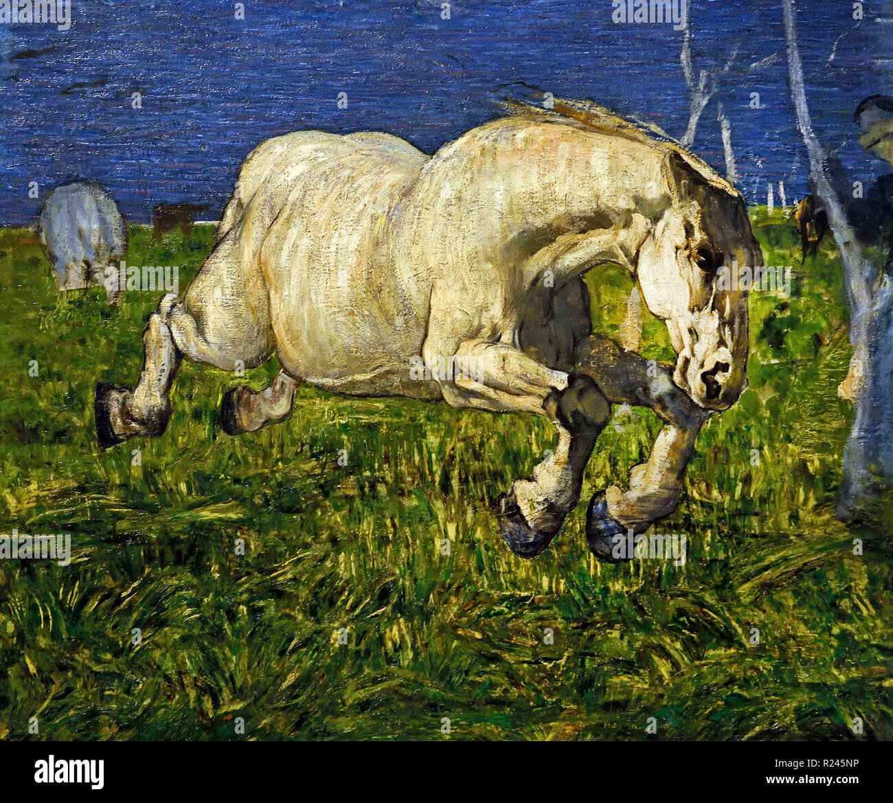 Cavallo al Galoppo - Galloping Horse 1887 by Segantini Giovanni 1858 ...