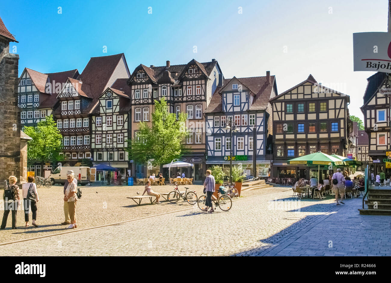 Hann. Münden, Lower Saxony/Germany - May 2008: The historical ...
