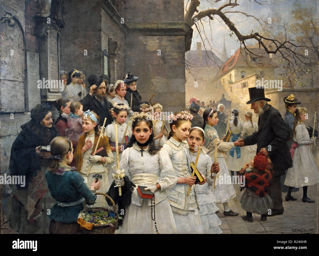 After the first Communion1892 by Karl Frithjof Smith 19th,century ...
