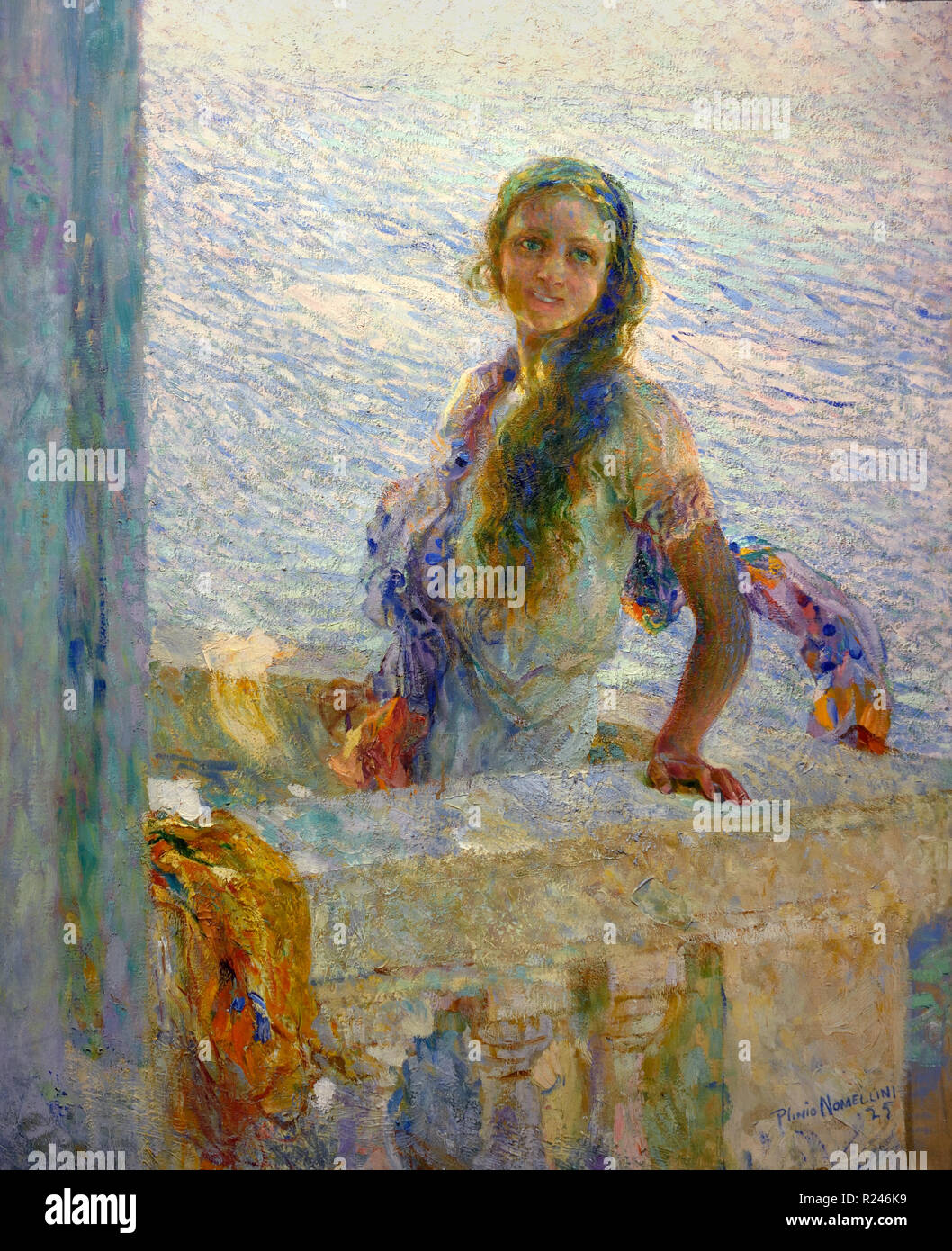 Primula by Plinio Nomellini 1925 20th,century, Italy, Italian Plinio ...