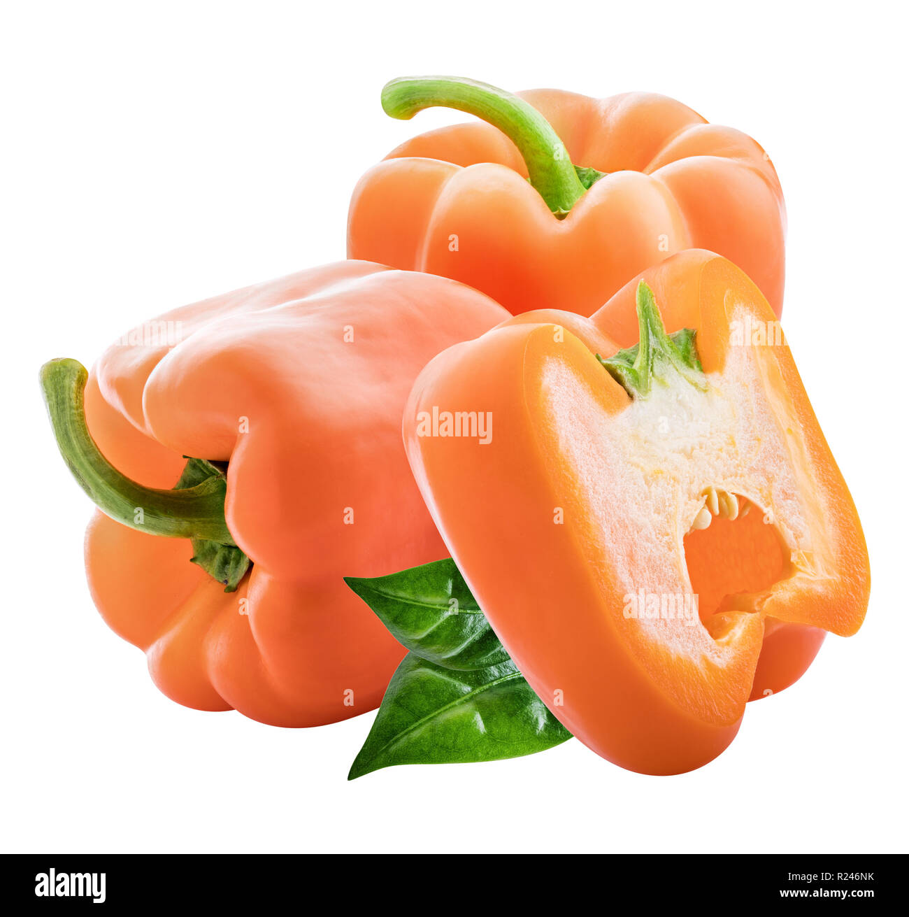 Peppers isolated on white background Stock Photo - Alamy