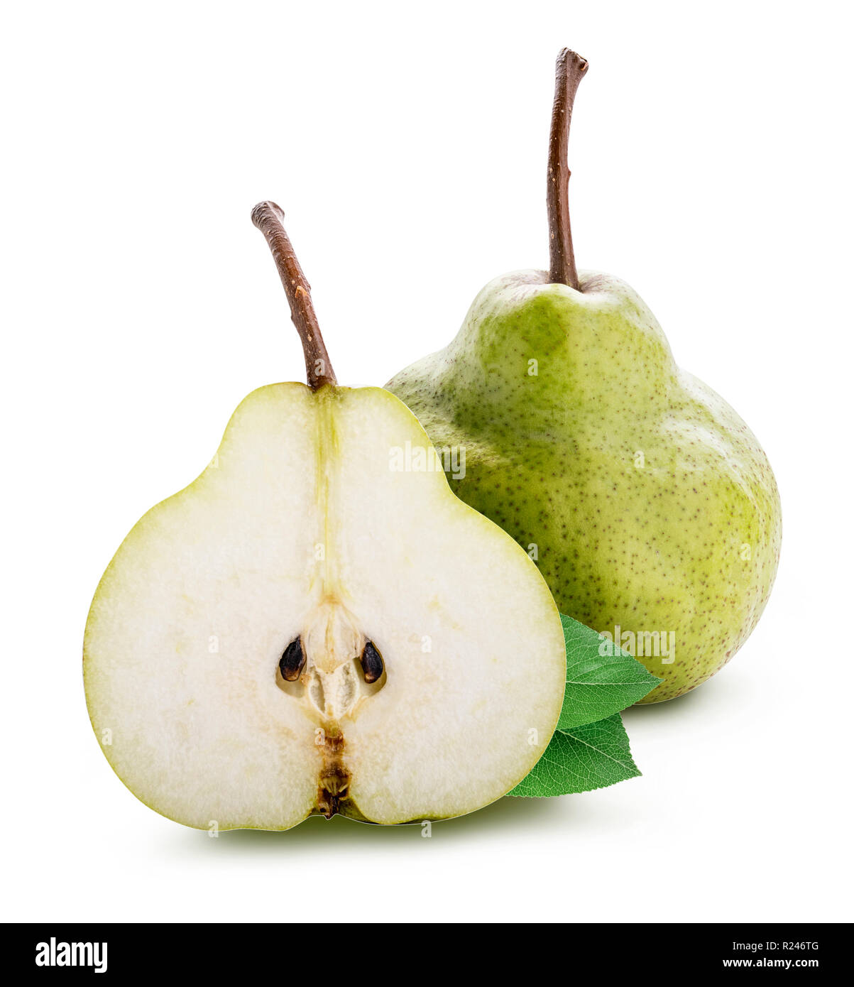 Fresh pear isolated on white background Stock Photo - Alamy