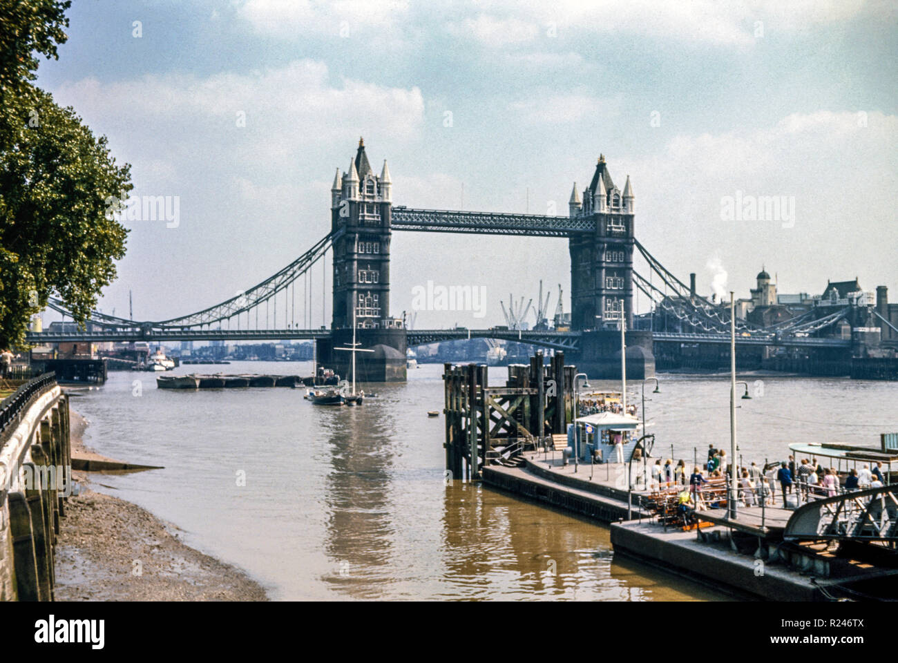 Tower Bridge London England. 1970s Stock Photo - Alamy