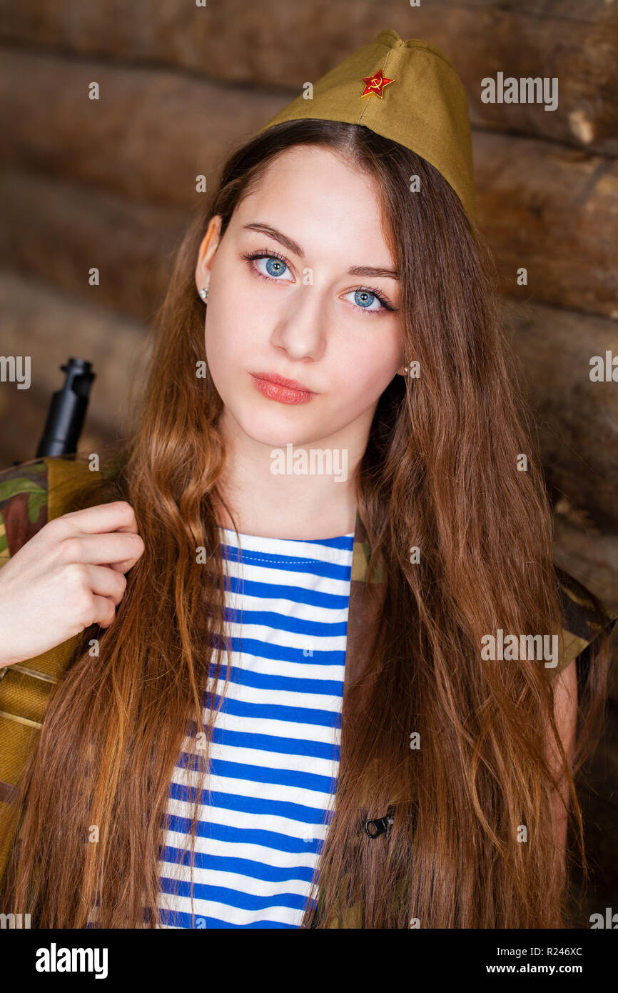 Young adult woman soviet uniform hi-res stock photography and images ...