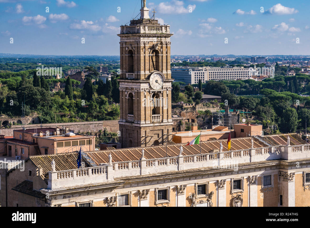 Palazzo senatorio tower hi-res stock photography and images - Alamy