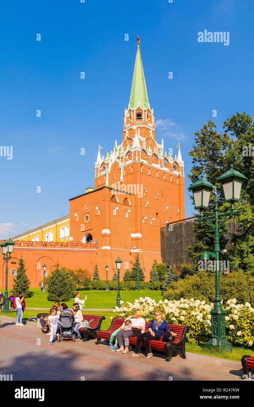 Trinity Gate Tower of the Kremlin, UNESCO World Heritage Site, Moscow ...