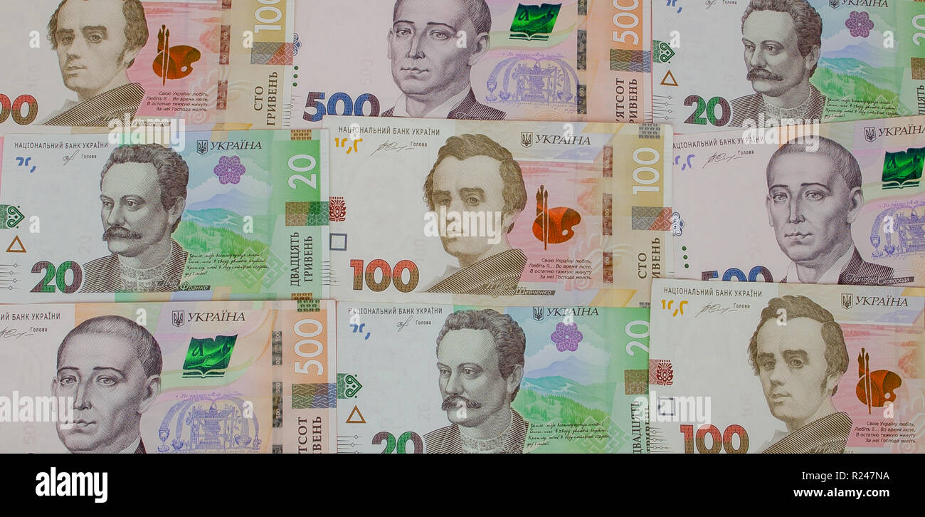 new Banknotes Ukrainian Hryvnia. Ukrainian Banknotes Stock Photo - Alamy