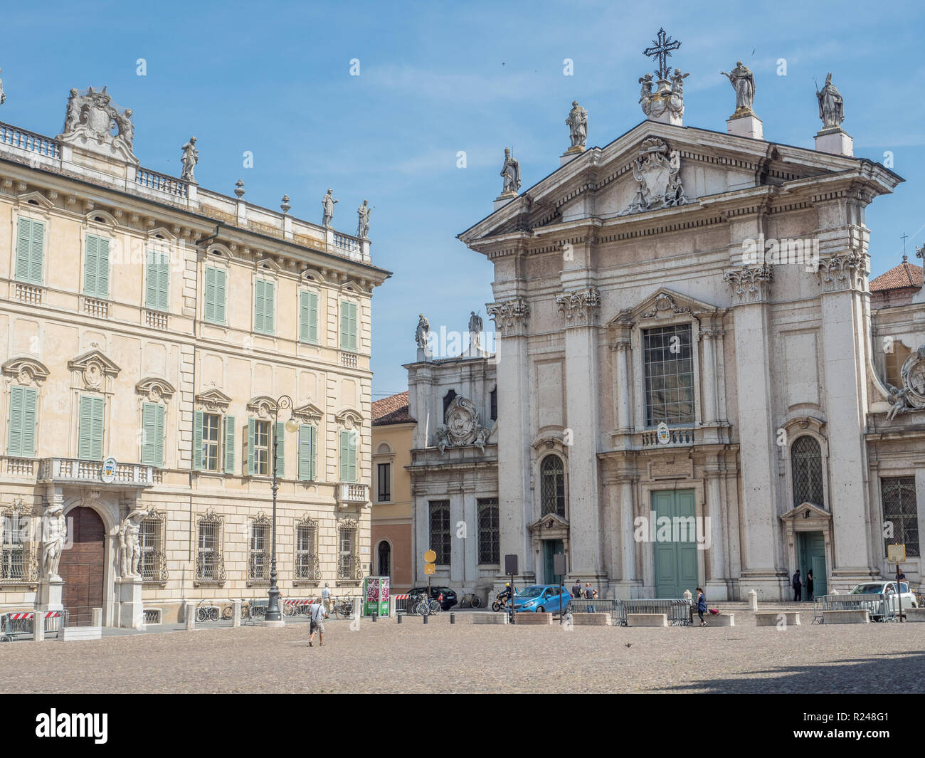 Manuta's Cathedral of Saint Peter on the left and the Bishop's Palace ...