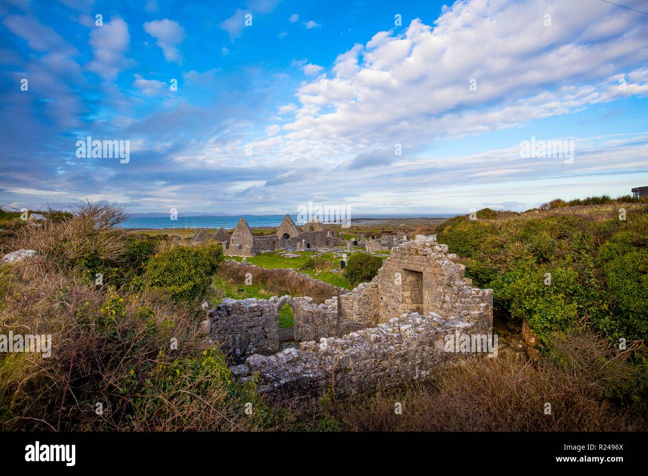 Seven Churches, Inish More, Aran Islands, Republic of Ireland, Europe ...