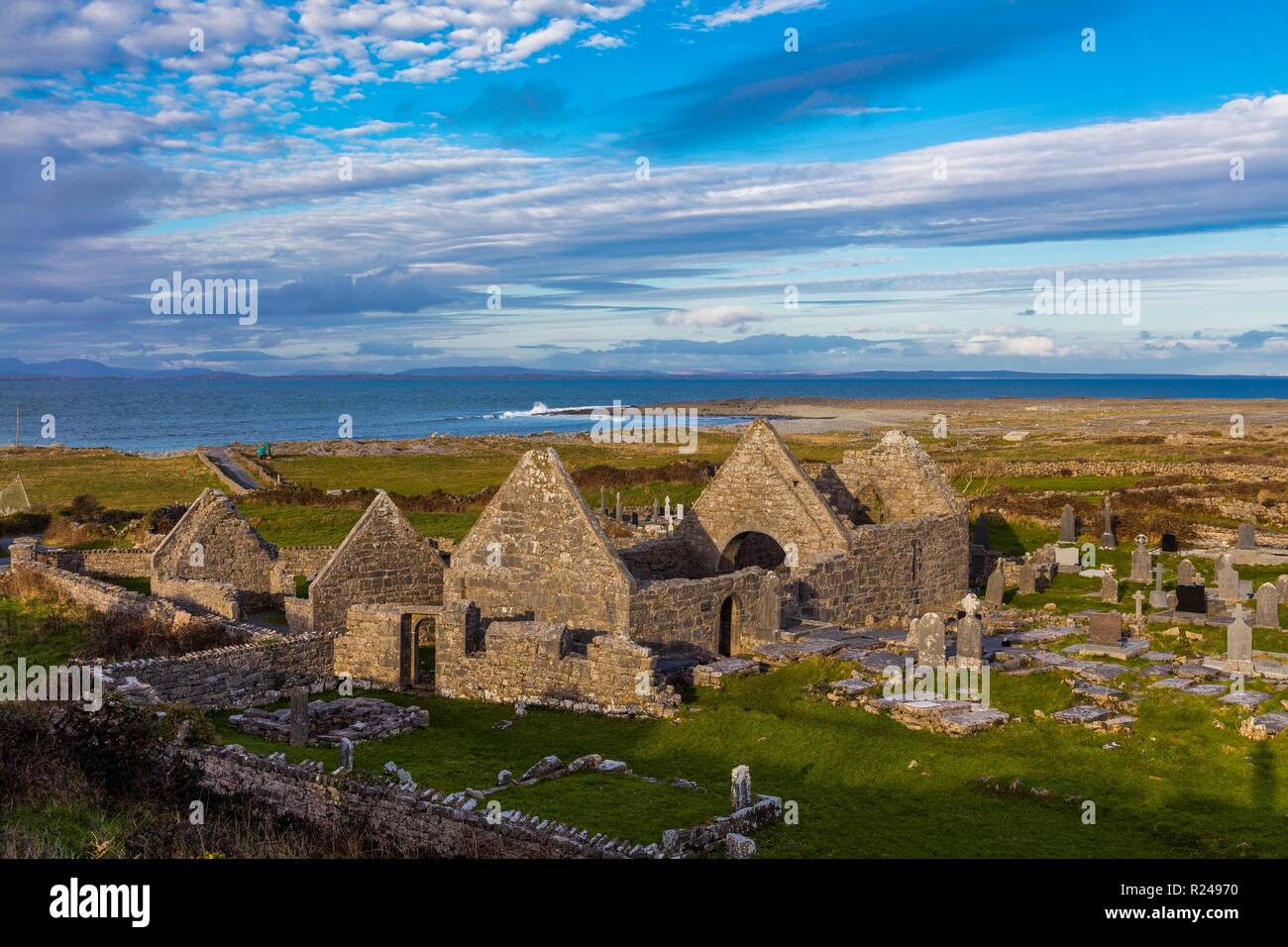 Seven Churches, Inish More, Aran Islands, Republic of Ireland, Europe ...