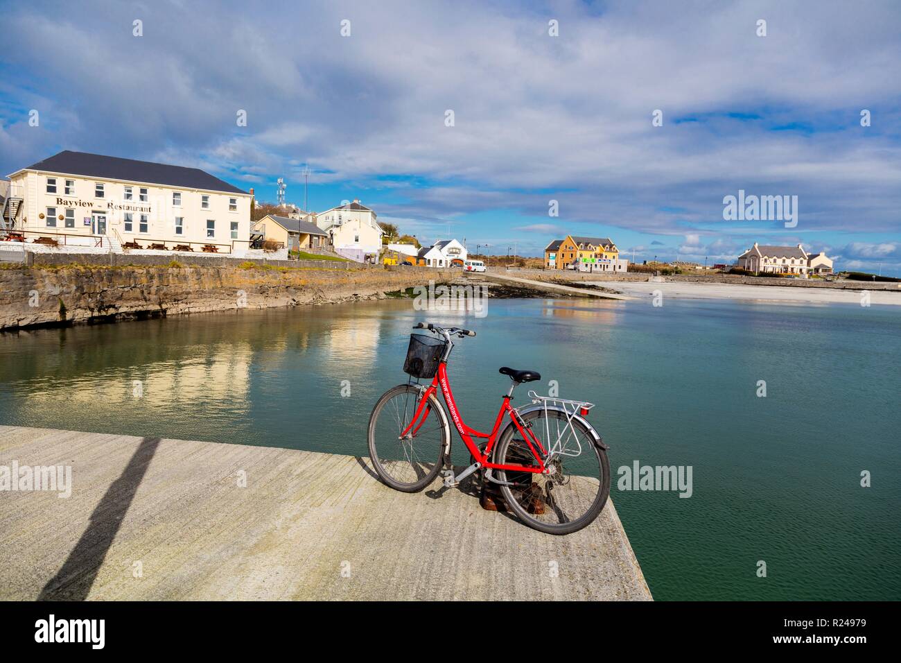 Kilronan Pier and village, Inish More, Aran Islands, Republic of ...