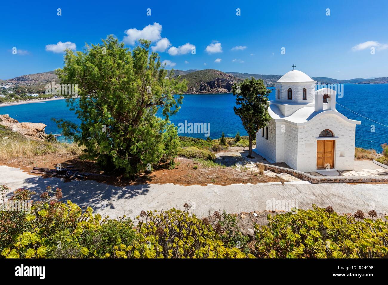 Kambos Beach, Patmos, Dodecanese, Greek Islands, Greece, Europe Stock ...