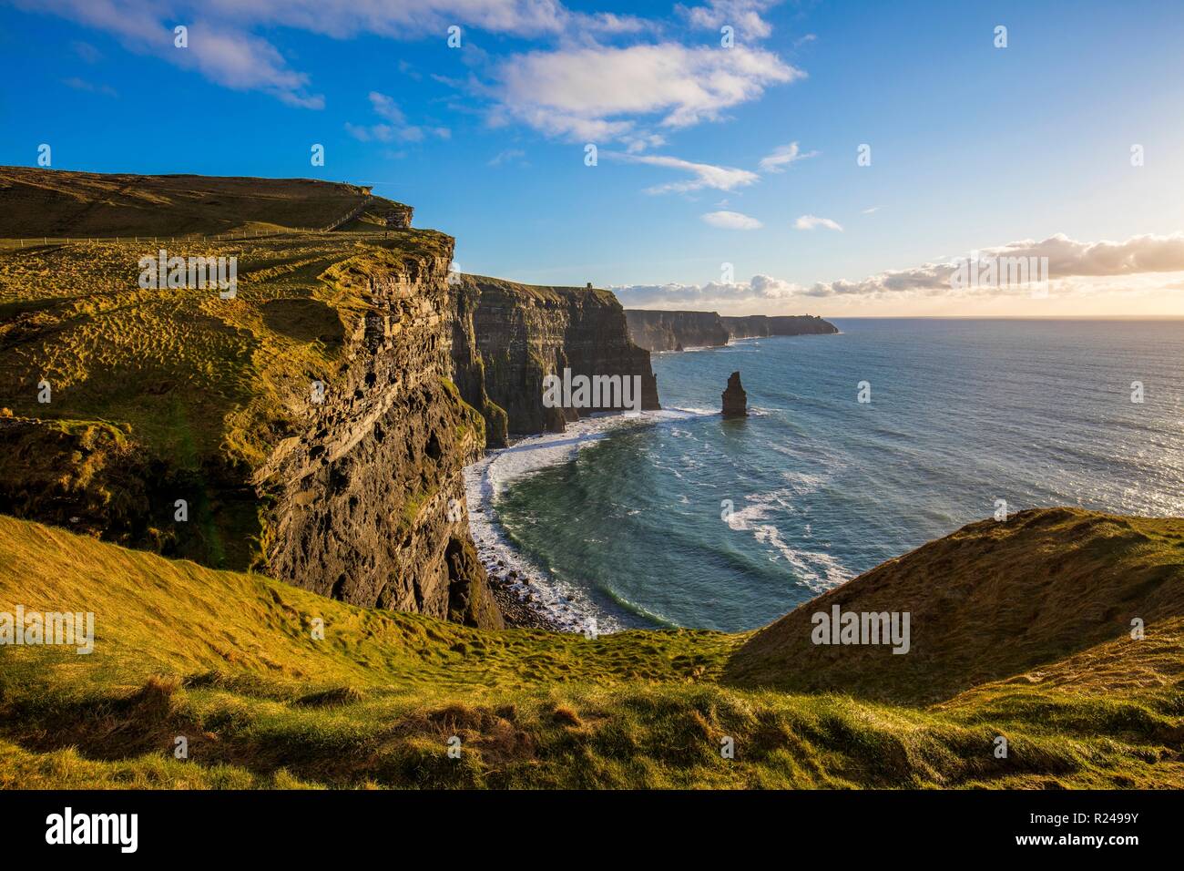 Cliff of Moher, Cliffs Coastal Walk, County Clare, Munster, Republic of ...