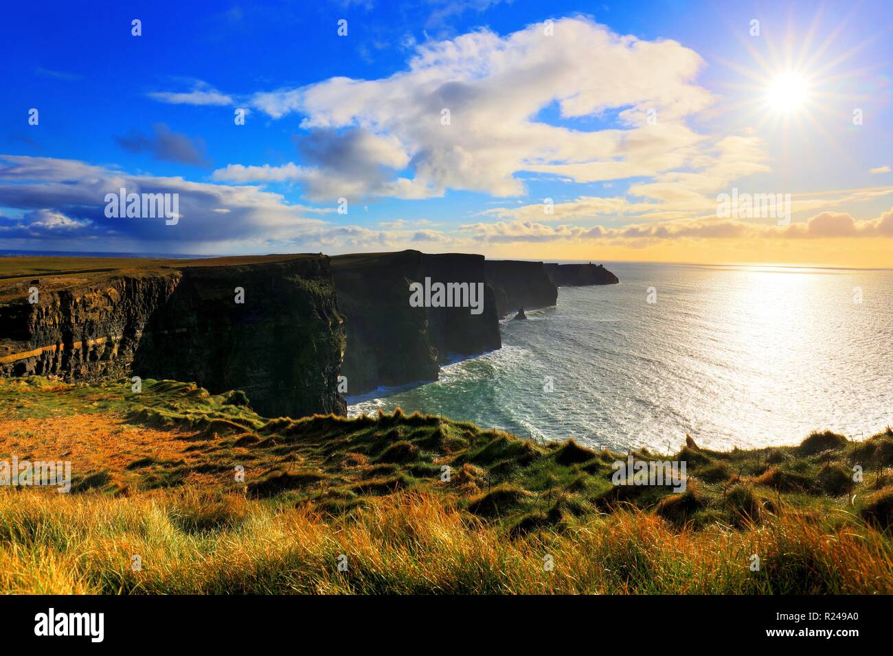 Cliff of Moher, Cliffs Coastal Walk, County Clare, Munster, Republic of ...
