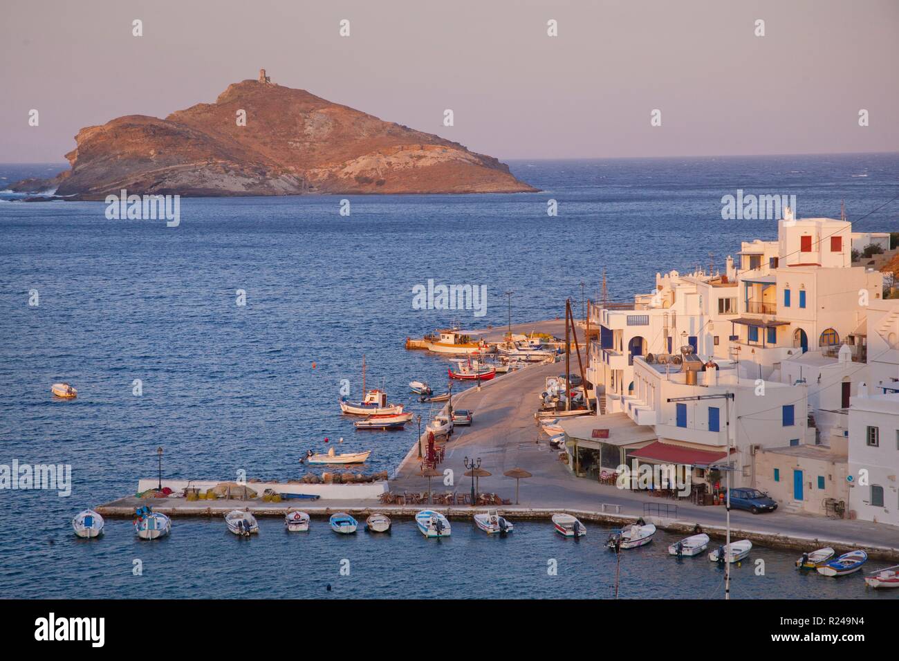 The village of Panormos, Tinos Island, Cyclades, Greek Islands, Greece ...
