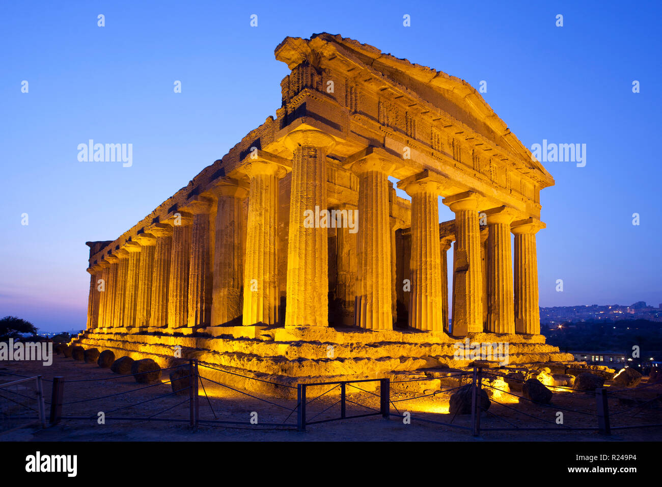 Valley of the Temples, Agrigento, UNESCO World Heritage Site, Sicily ...