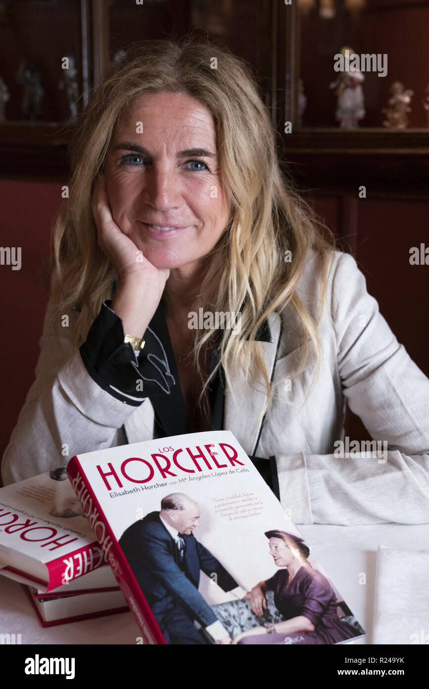 Teresa de la Cierva attends the book presentation of the 'Horcher' by ...