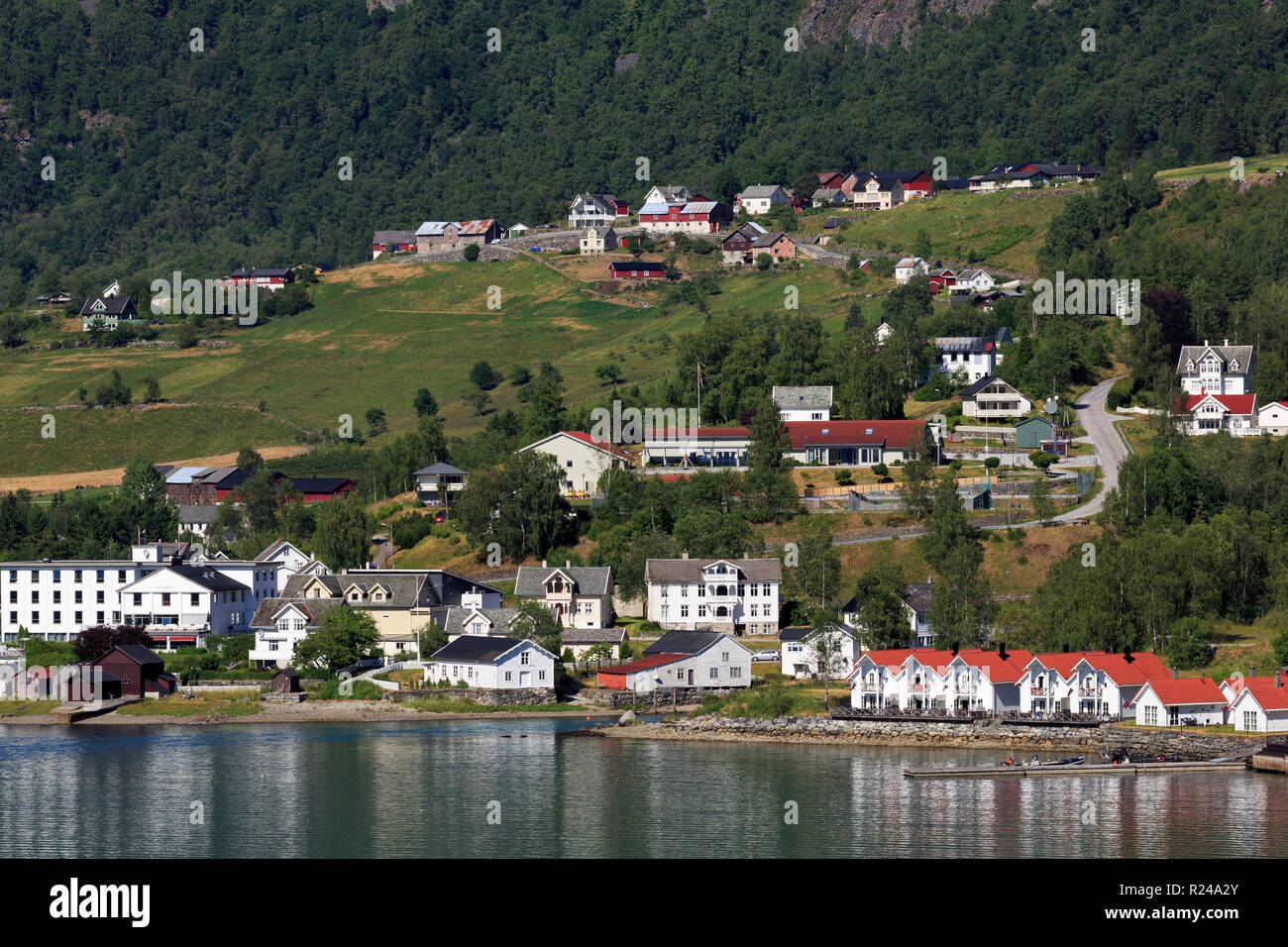 Skjolden Village, Sognefjord, Sogn og Fjordane County, Norway ...