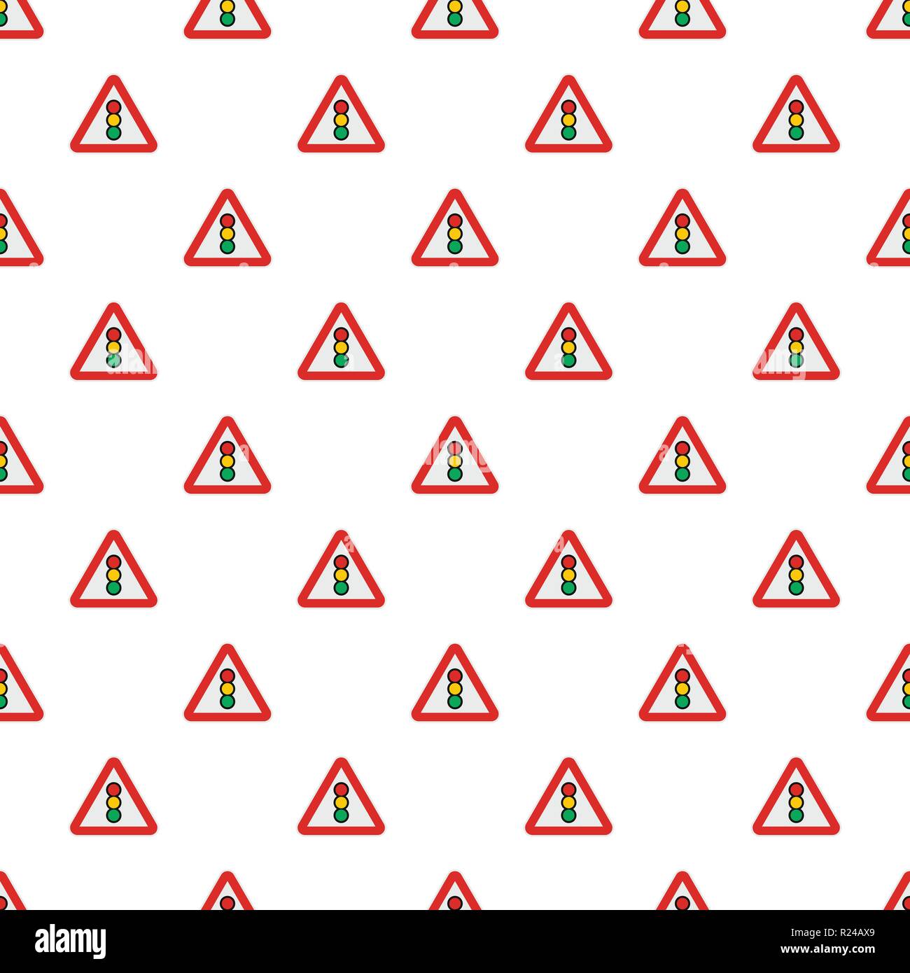 Traffic light pattern seamless in flat style for any design Stock ...
