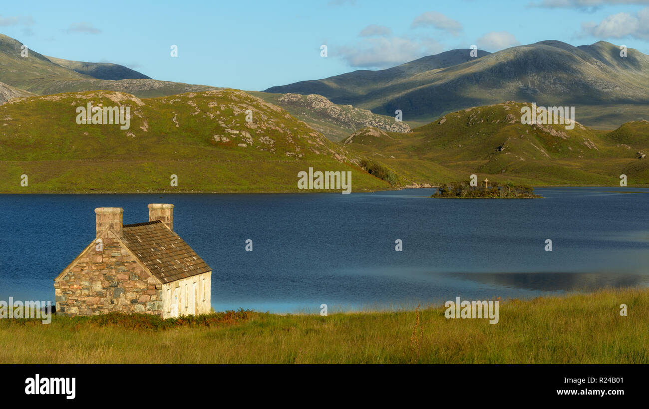 Loch Stack, Achfary, Highland, Scotland, United Kingdom, Europe Stock ...