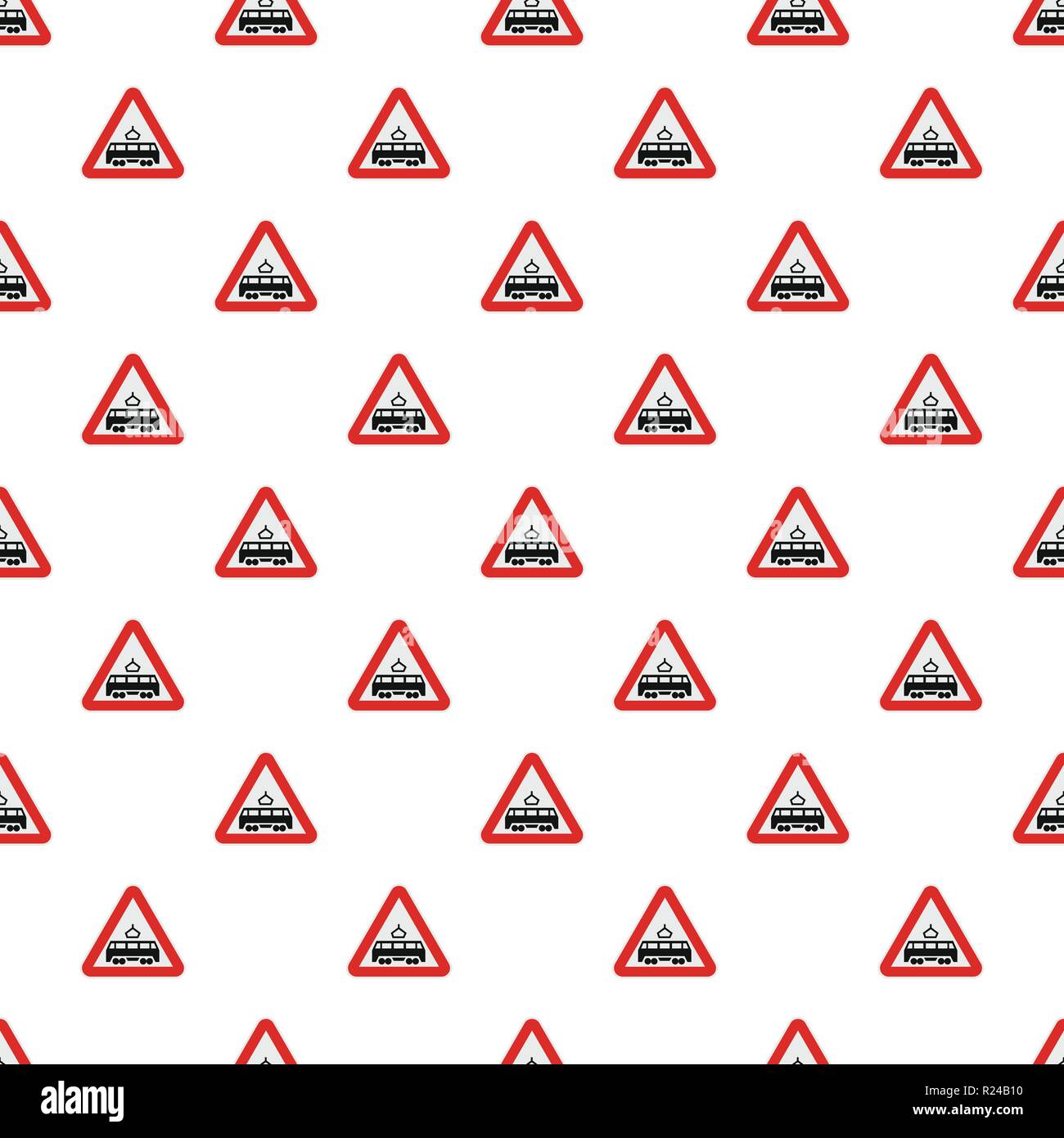 Railroad crossing pattern seamless in flat style for any design Stock ...