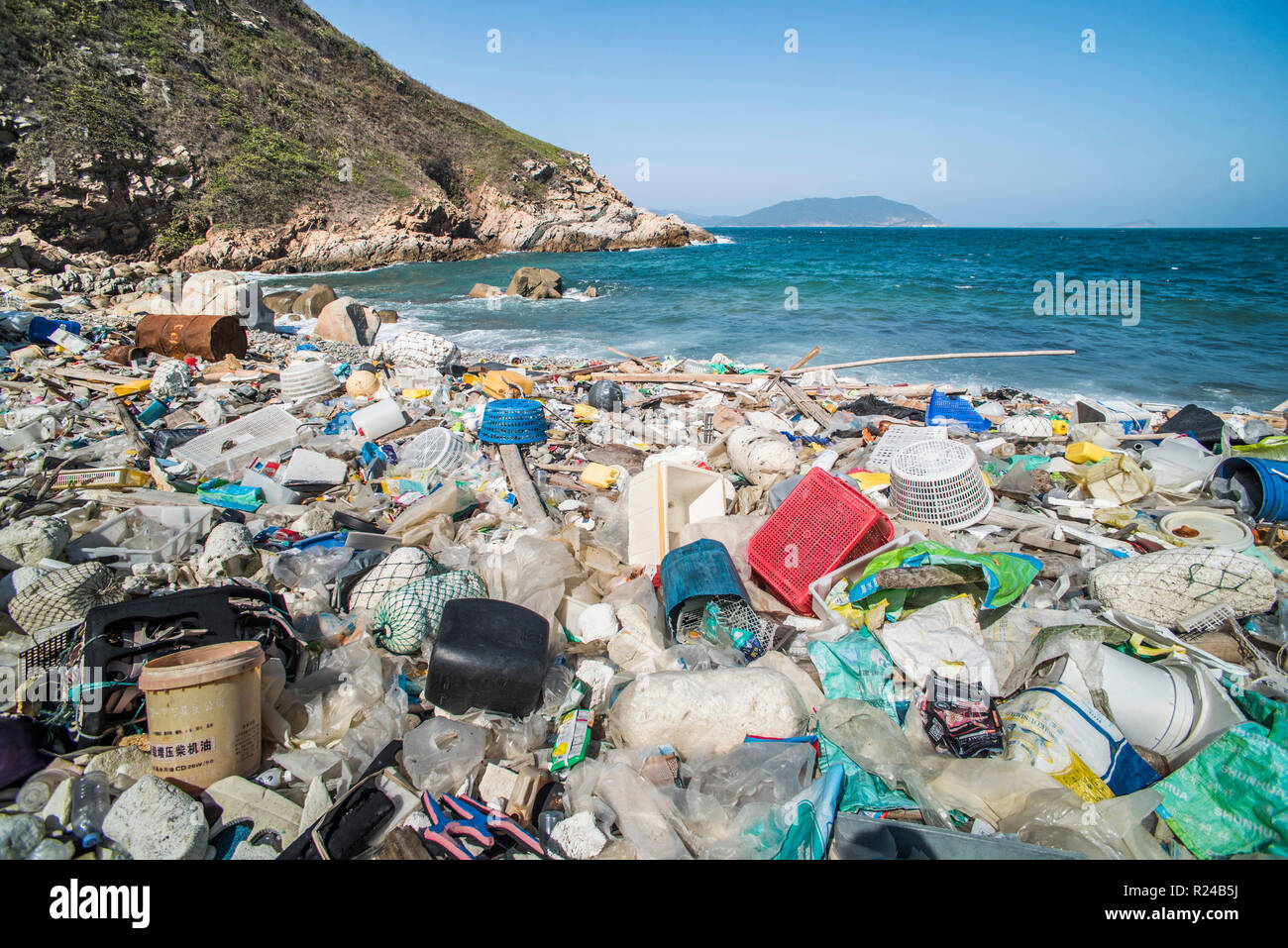 Garbage Covered Beach