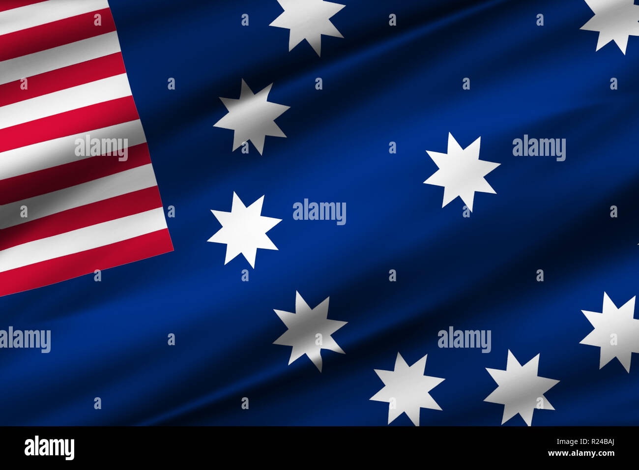 Easton Pennsylvania 3D waving flag illustration. Texture can be used as ...