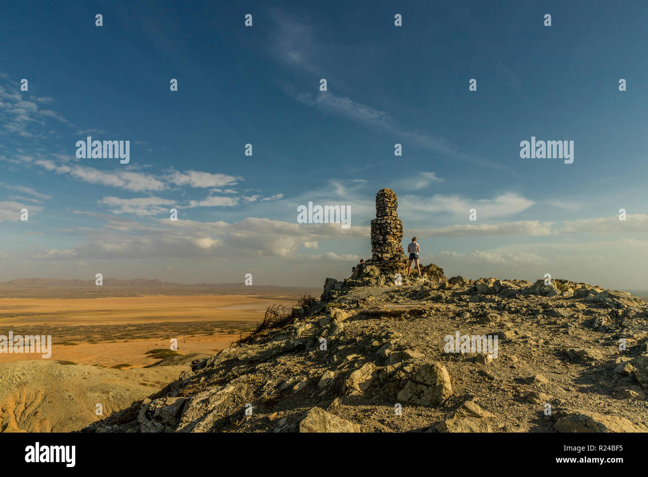 The view from Pilon de Azucar in Cabo de la Vela, Guajira, Colombia ...