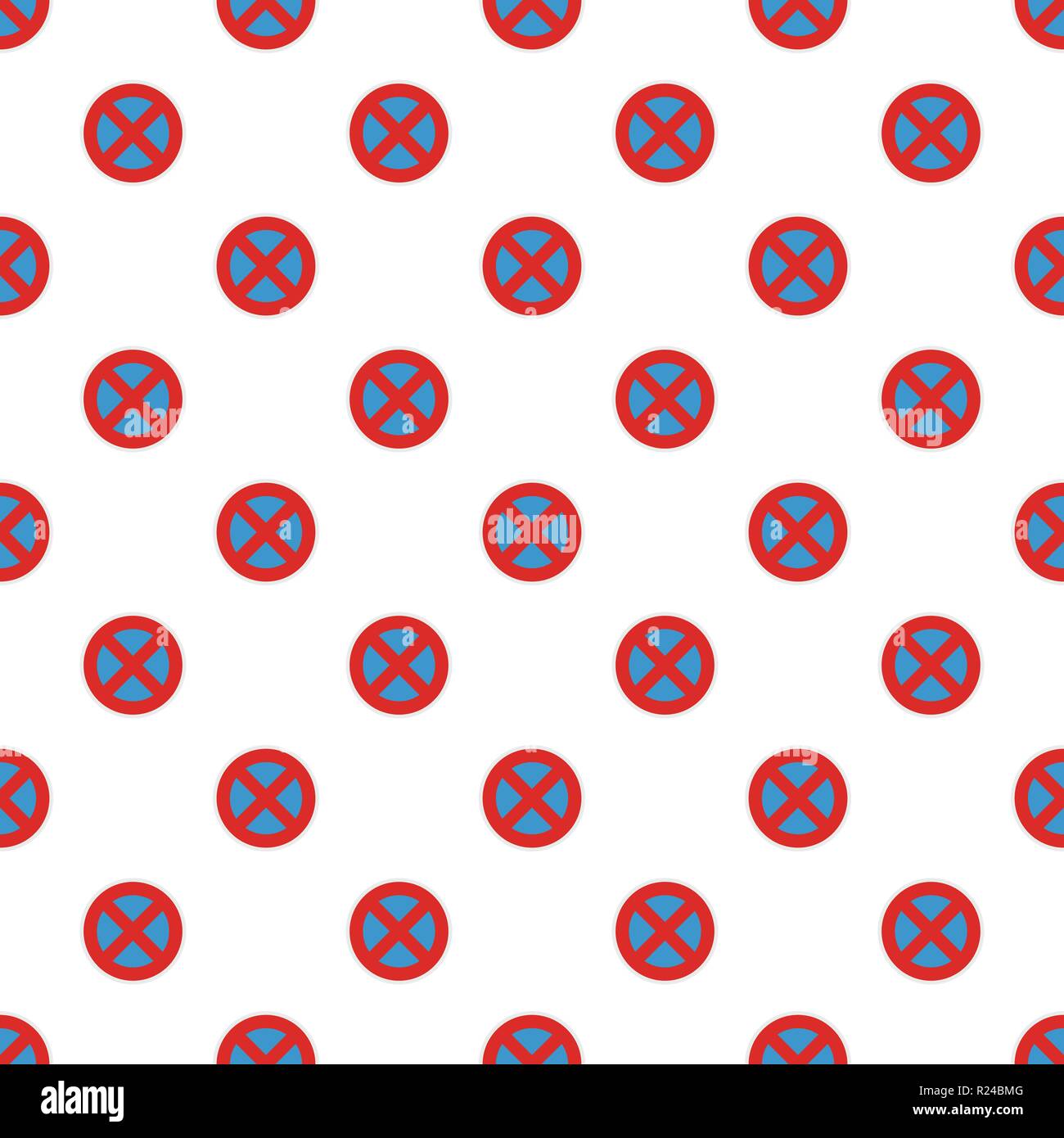 Stop prohibited pattern seamless in flat style for any design Stock ...
