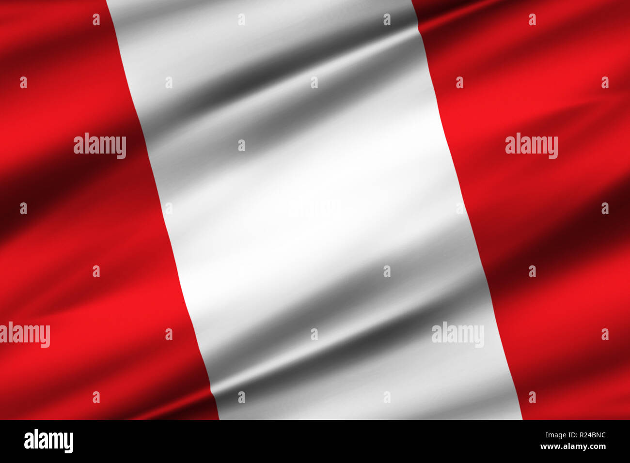 Peru 3D waving flag illustration. Texture can be used as background ...