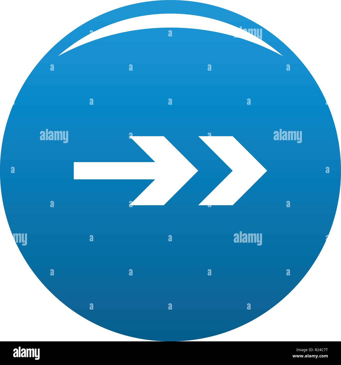Arrow icon vector blue circle isolated on white background Stock Vector ...