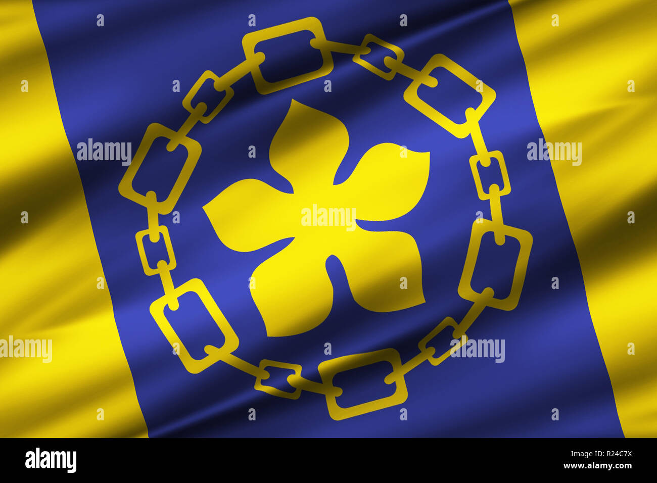 Hamilton 3D waving flag illustration. Texture can be used as background ...