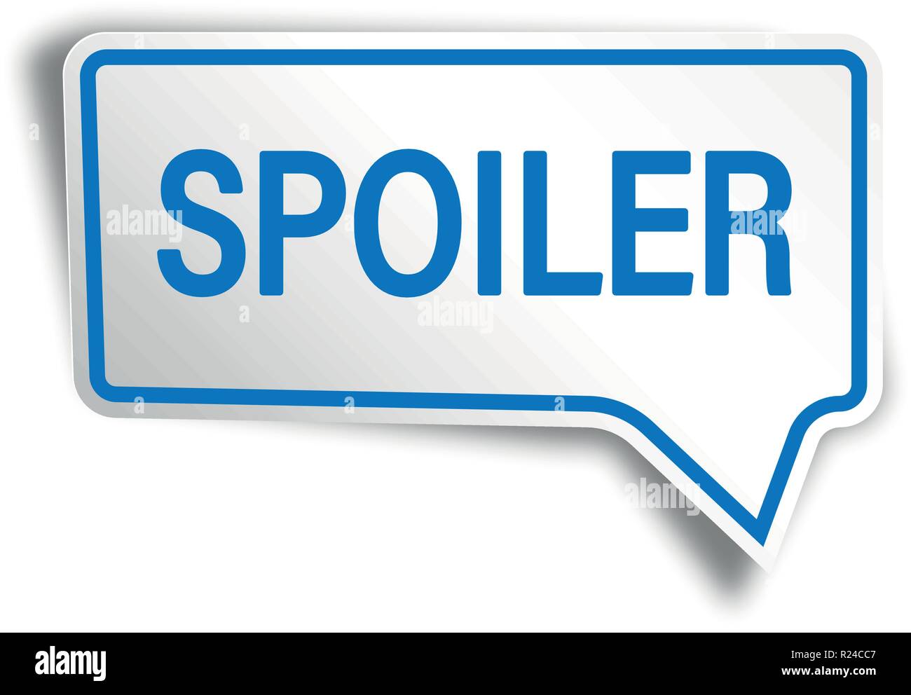 square speech bubble with shadow on white background Stock Vector Image ...